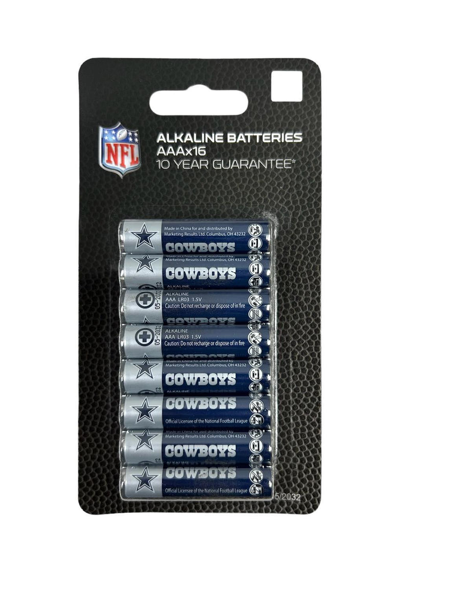 Dallas Cowboys 16 Pack AAA Alkaline Batteries – SOK Sports