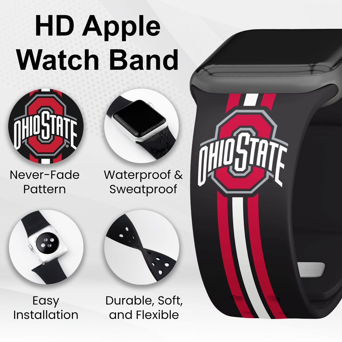 Ohio State Buckeyes HD Apple Watch Band – SOK Sports